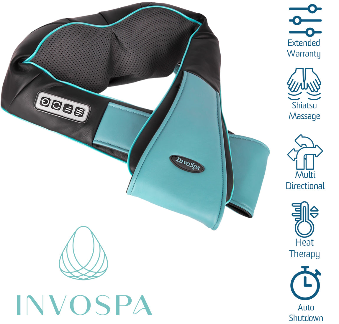 Shop our Shiatsu Blue Neck Massager on Amazon - InvoSpa