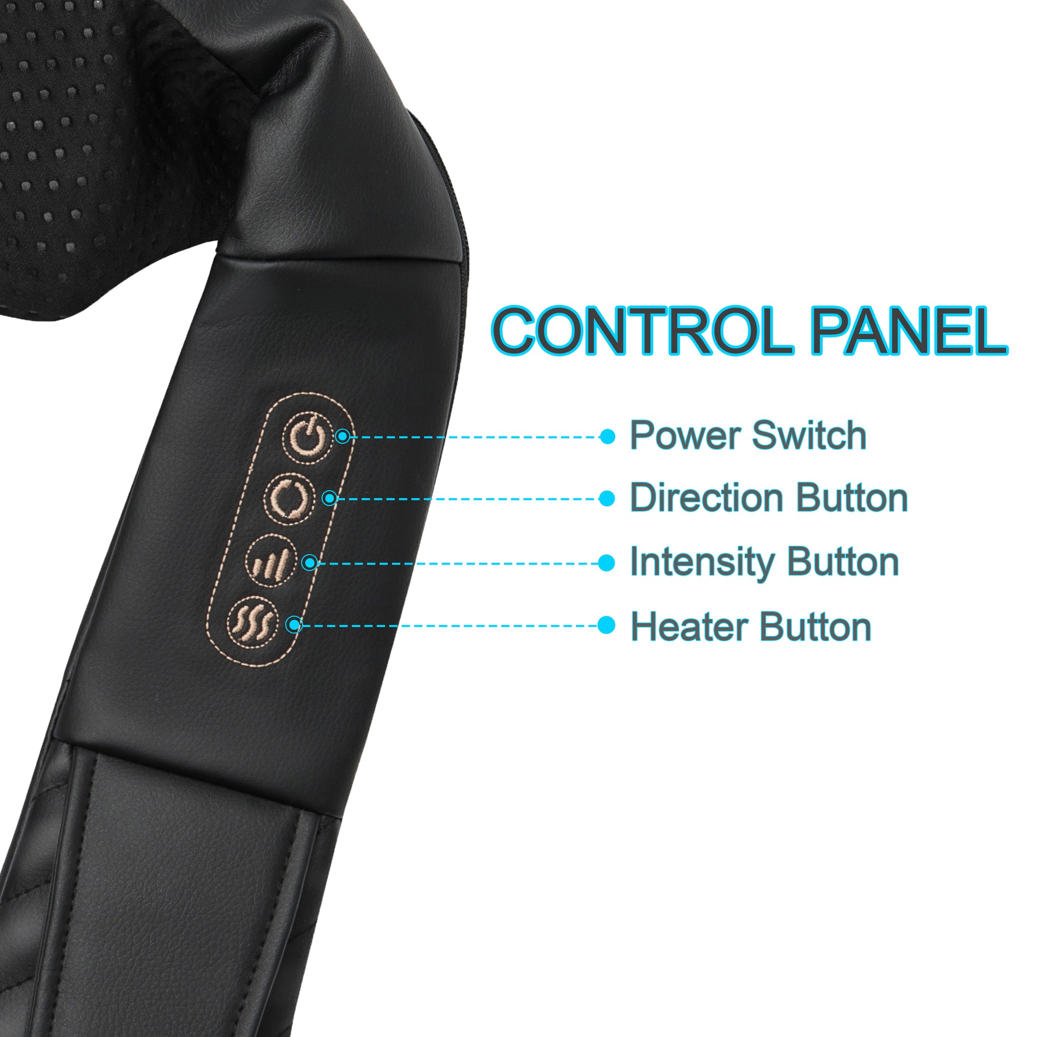 Shop Our Shiatsu Black Fabric Neck Massager On Amazon - InvoSpa