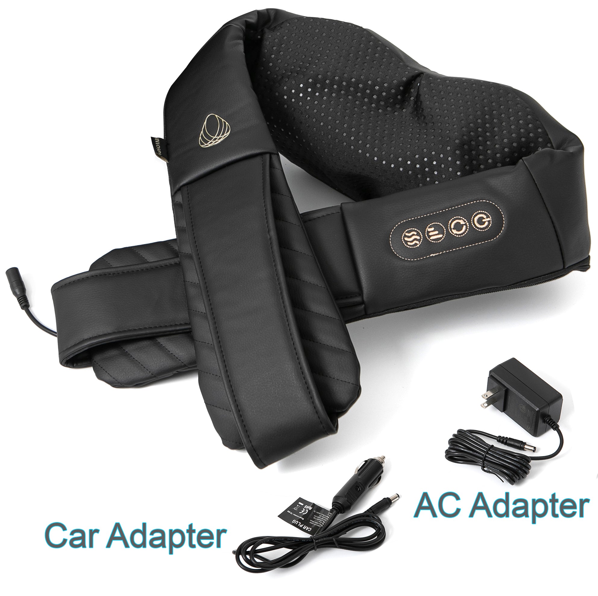 Shop Our Shiatsu Black Fabric Neck Massager On Amazon - InvoSpa